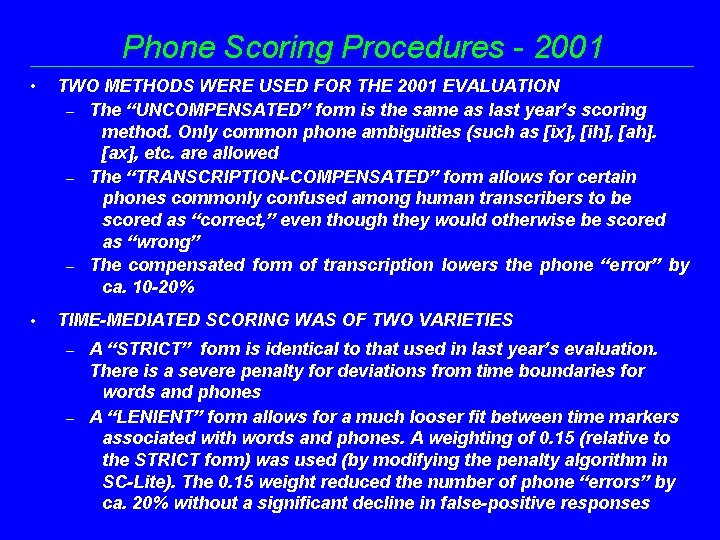 Phonetic Dissection of SwitchboardCorpus Automatic Speech Recognition ...