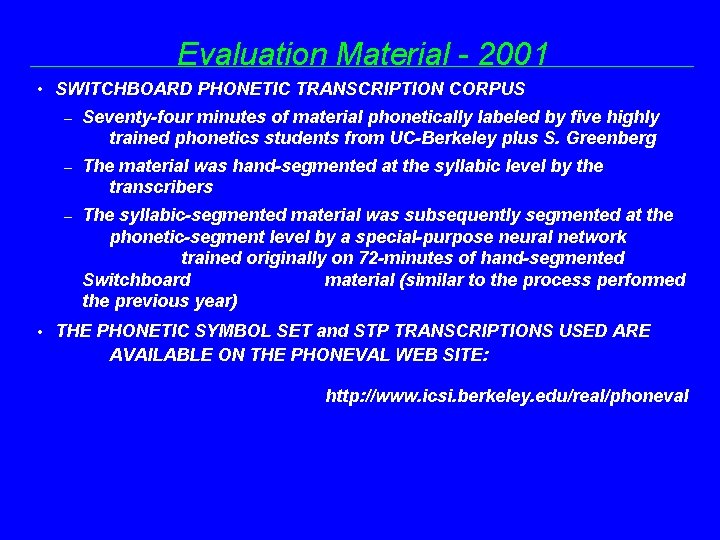 Phonetic Dissection of SwitchboardCorpus Automatic Speech Recognition ...