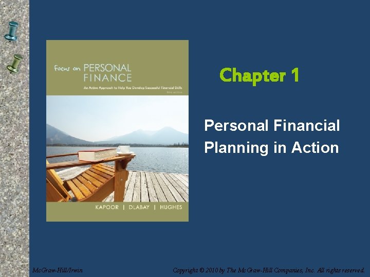 Chapter 1 Personal Financial Planning in Action Mc