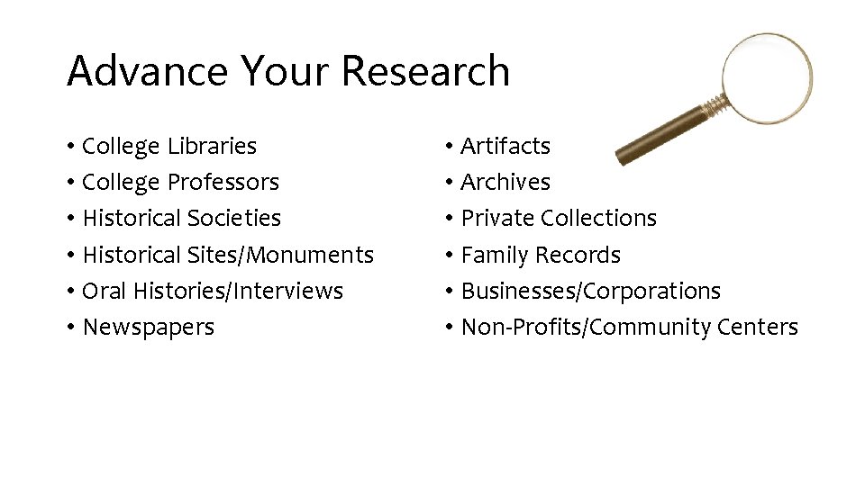 How To Do Historical Research Resources provided by