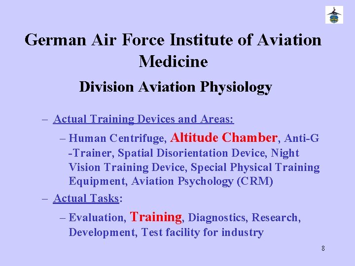 Individual Reactions to acute HypoxiaSymptoms of Jet Fighter