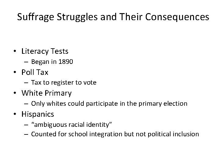 Chapter 4 Voting and Elections 1 Learning Objectives