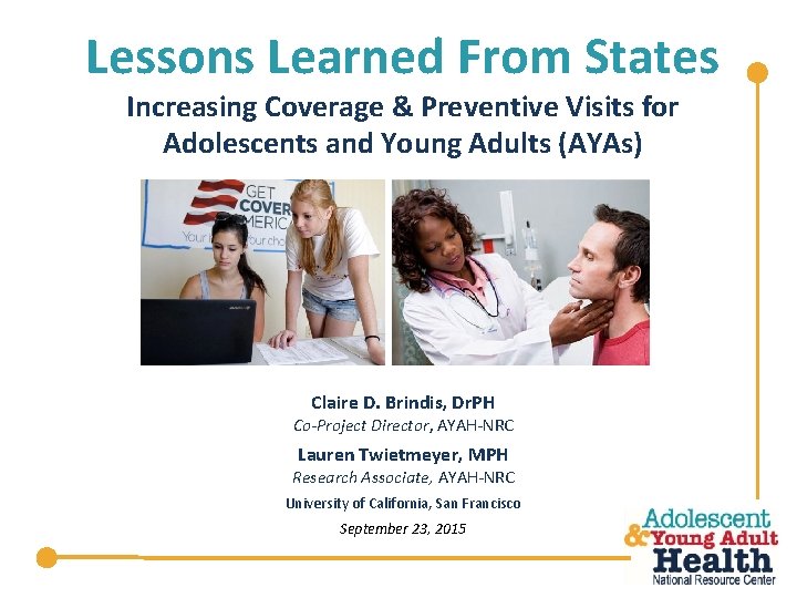 Lessons Learned From States Increasing Coverage Preventive Visits