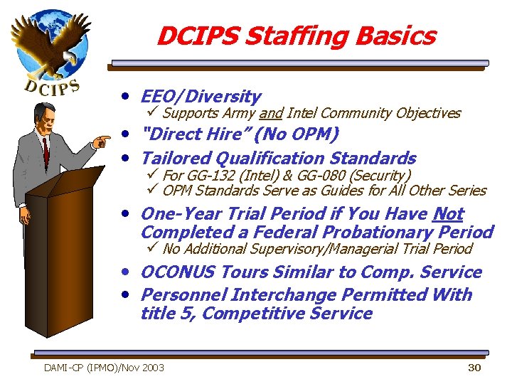 Defense Civilian Intelligence Personnel System Basics Career Management