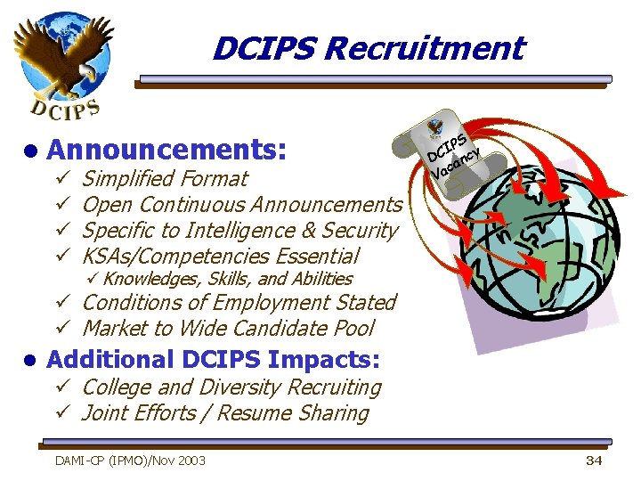 Defense Civilian Intelligence Personnel System Basics Career Management