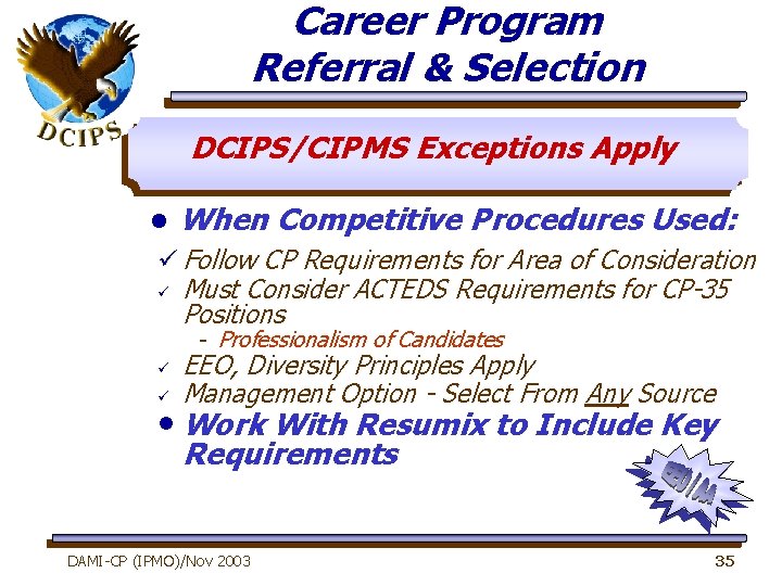 Defense Civilian Intelligence Personnel System Basics Career Management