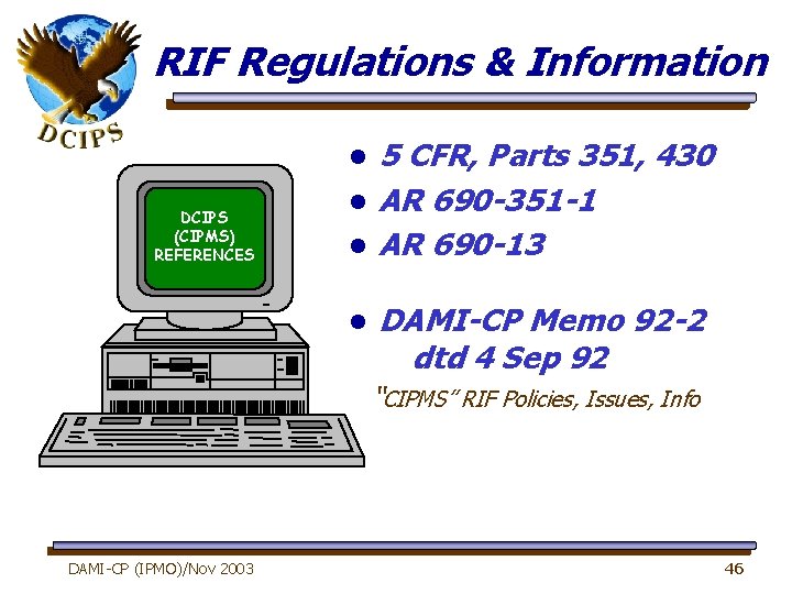 Defense Civilian Intelligence Personnel System Basics Career Management
