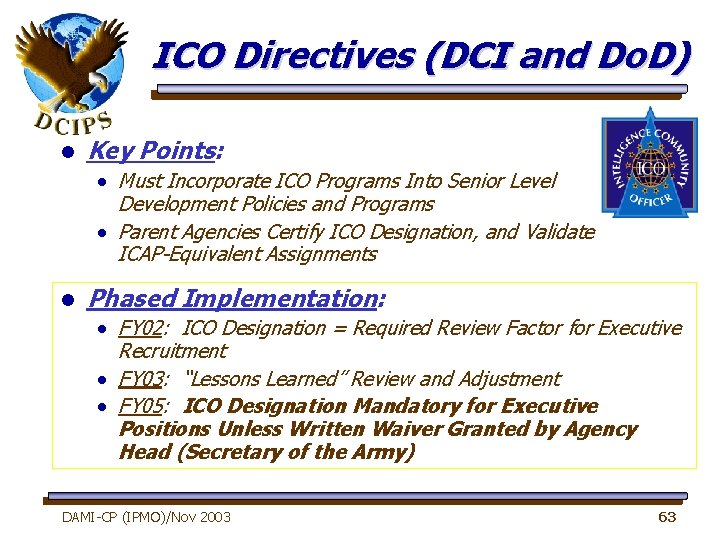 Defense Civilian Intelligence Personnel System Basics Career Management