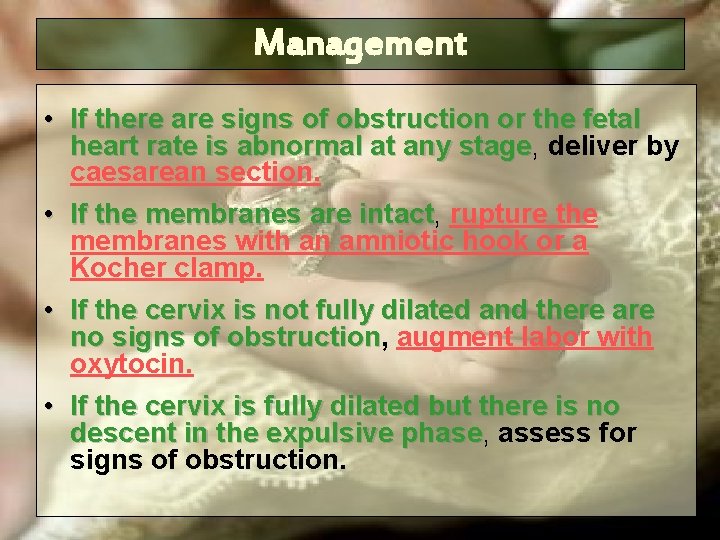 Fetal Malposition Refers to positions other than an