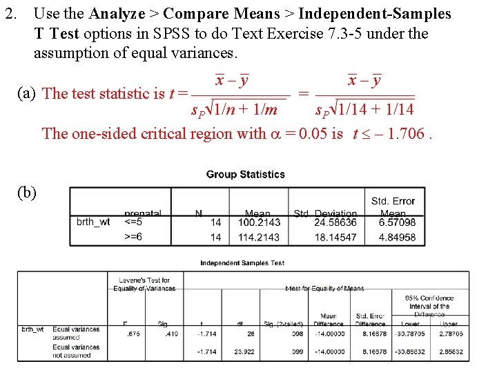 Section 7 3 Table 7 3 1 summarizes