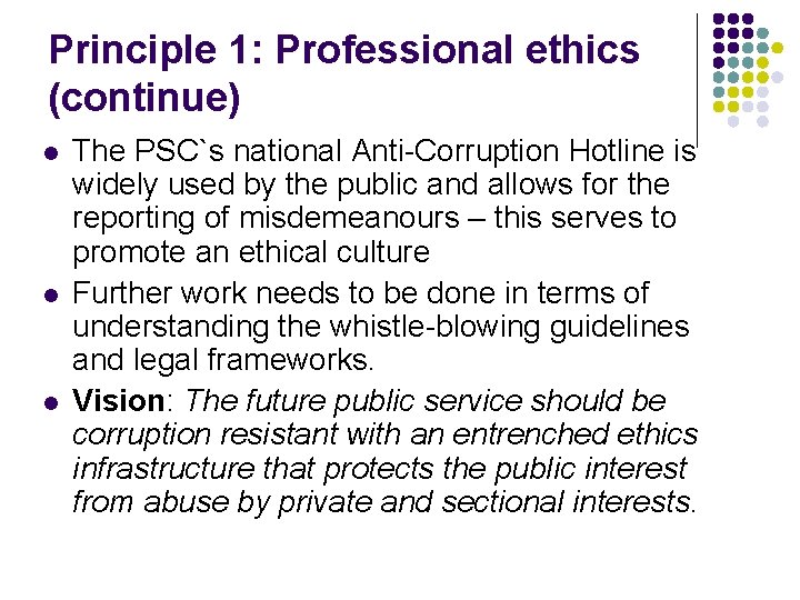 State of the Public Service Report 2005 Presentation