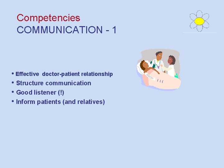 Competencies Timon W van Haeften MD Ph D