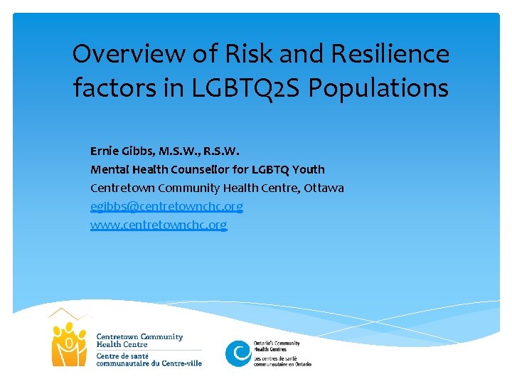 Overview of Risk and Resilience factors in LGBTQ