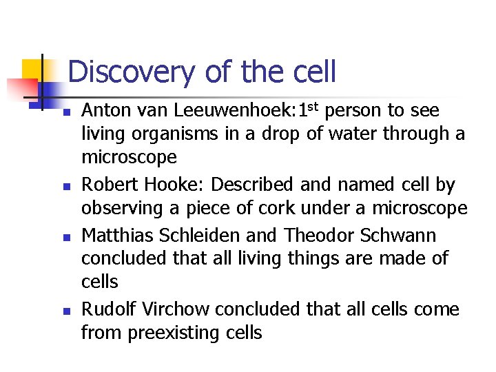 Cells and Cell Structures What is a Cell