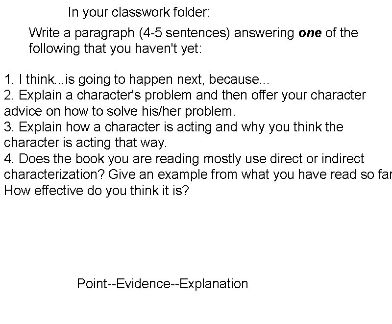 Bellwork Write down 10 things you notice about