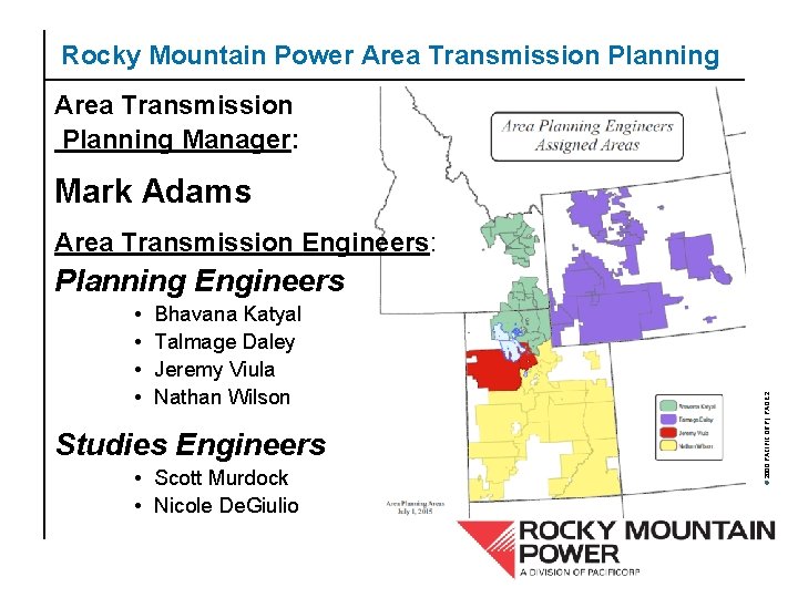 Rocky Mountain Power Sub Transmission Five Year Study