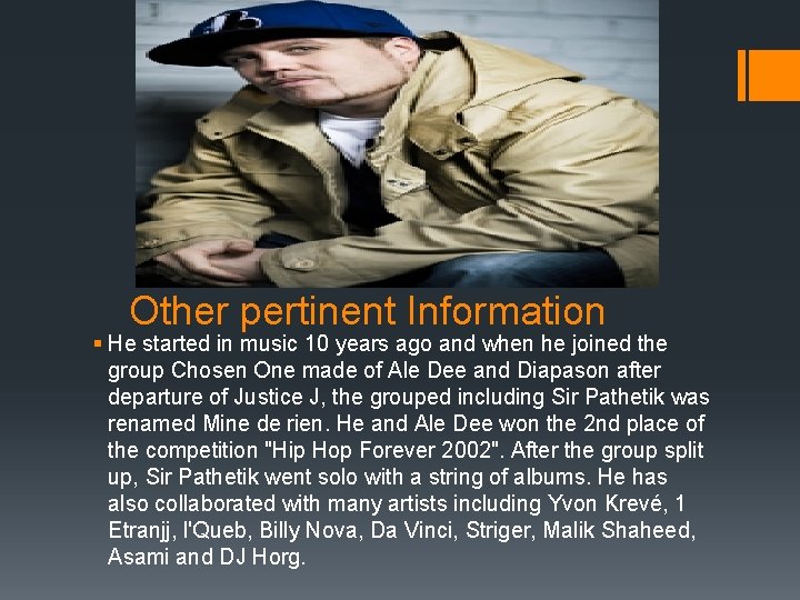 Sir Pathetik BIOGRAPHY Celebritys name Sir Pathtik Birth