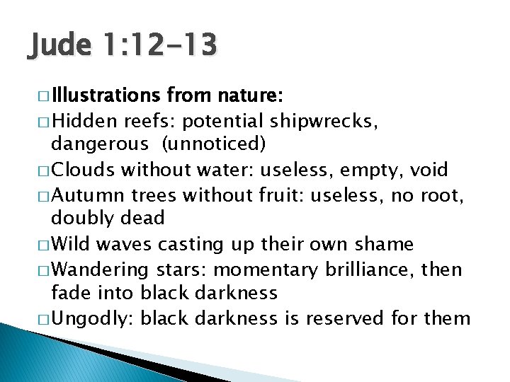 Jude Lesson 4 At A Glance Chart Vs