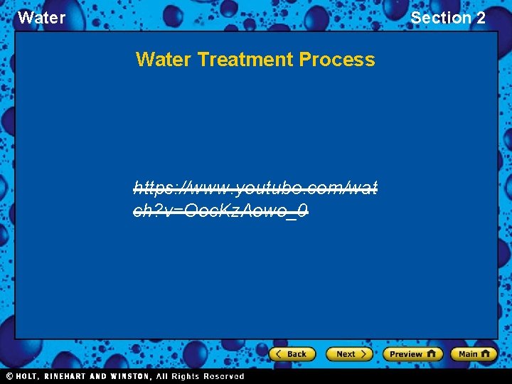 Water Section 2 Water Use and Management Water