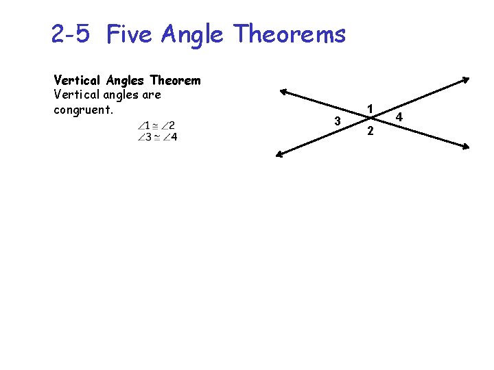 Definitions If Then Statements If a ray bisects