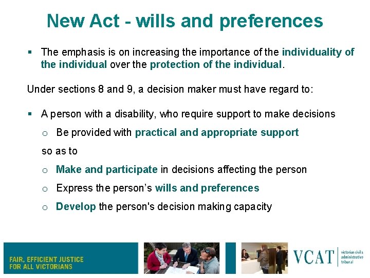 Role of VCAT Member Rodney Page The Victorian