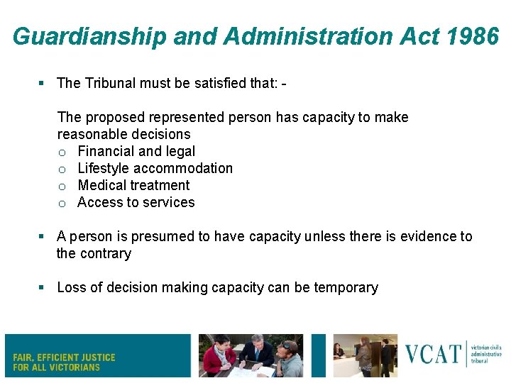 Role of VCAT Member Rodney Page The Victorian