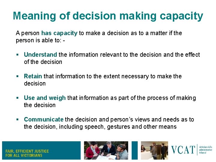 Role of VCAT Member Rodney Page The Victorian