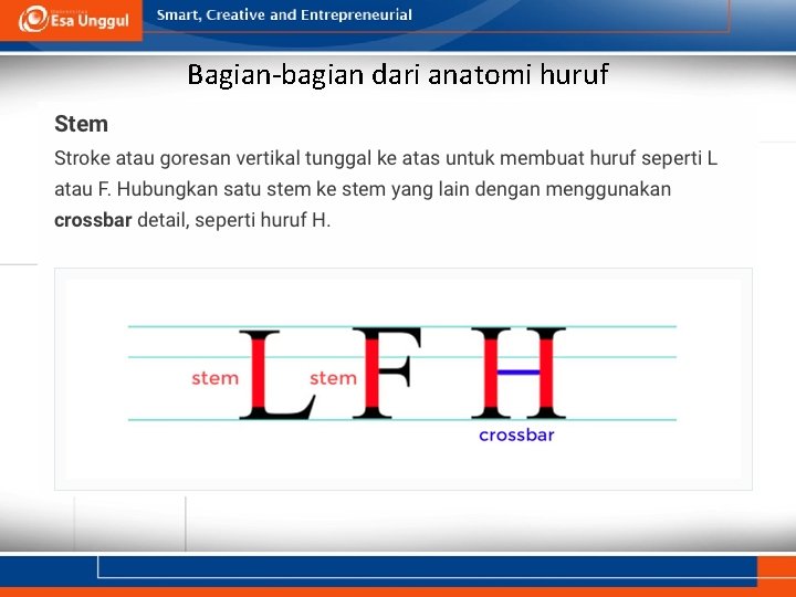 ANALISA BENTUK DAN ANATOMI SERTA SISTEM PENGUKURAN HURUF