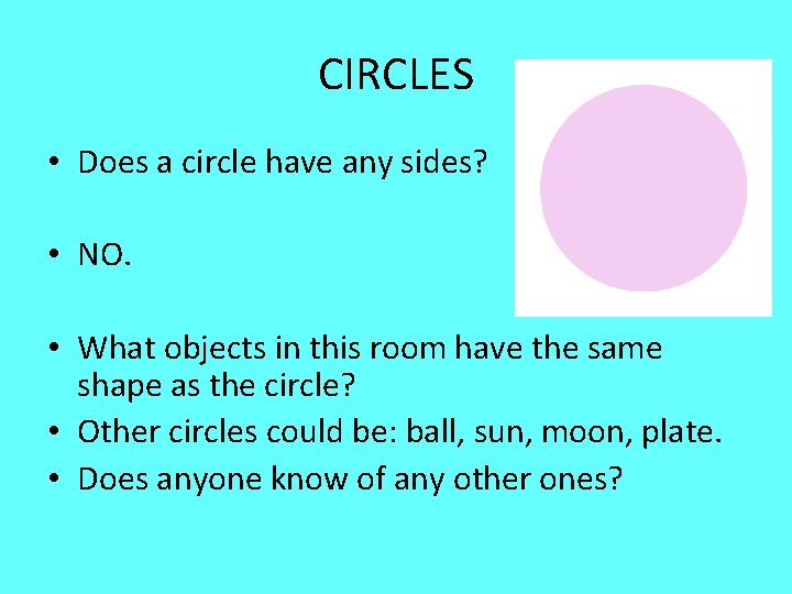 TWO DIMENSIONAL SHAPES Mathematics First Grade STANDARD Content