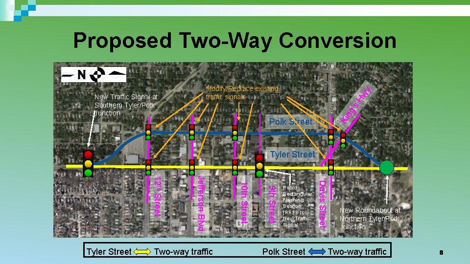 TYLER STREET AND POLK STREET CANTY STREET TO