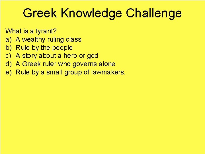Greek Student Growth Objective Challenge Submitted by C