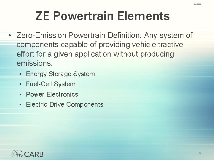 ZeroEmission Powertrain Certification ZEP Cert 3 rd Public