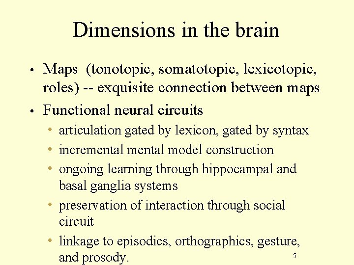 Multidimensional SLA Brian Mac Whinney CMU Psychology Modern