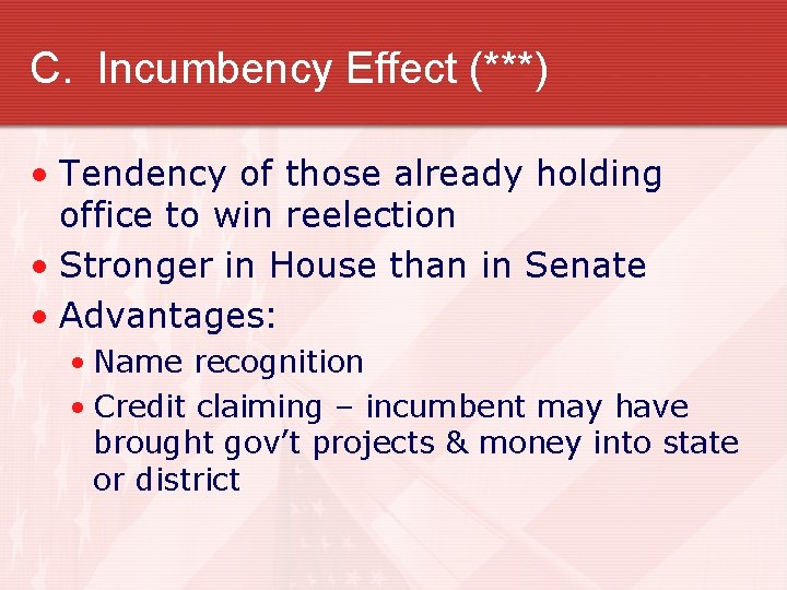 The Legislative Branch I CONGRESS Art I of