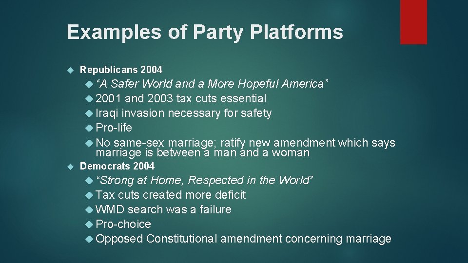 What is a Political Party A political party