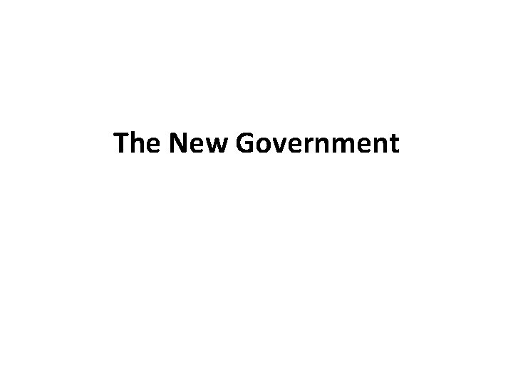 The New Government Division of Powers federalism the