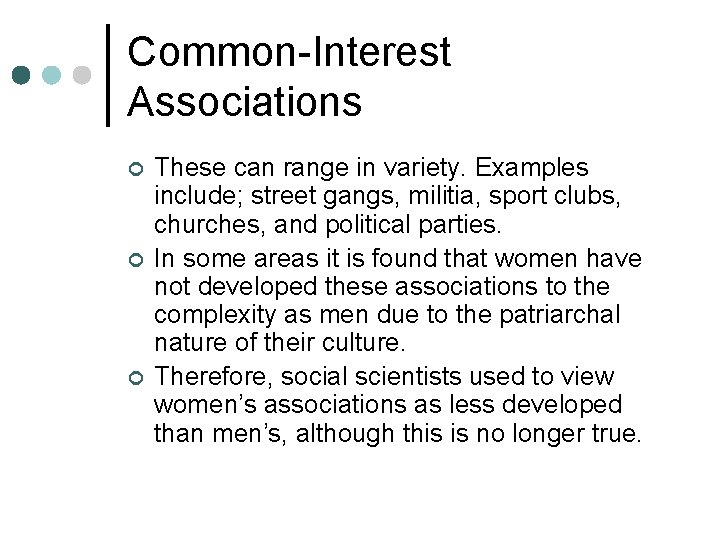 Chapter 22 Grouping by Gender Age Common Interest