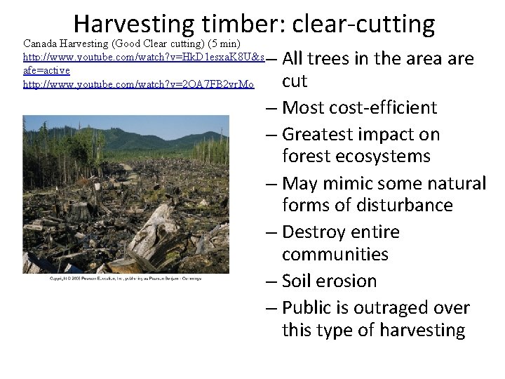 Sustainable Forest Management 2014 Why is the sustainability