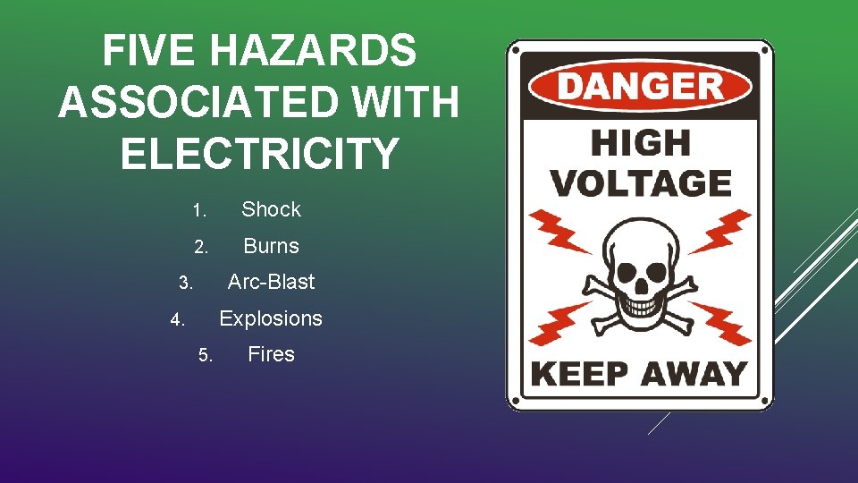 ELECTRICAL SAFETY ELECTRICAL AWARENESS STATISTICS Electrical injuries ...