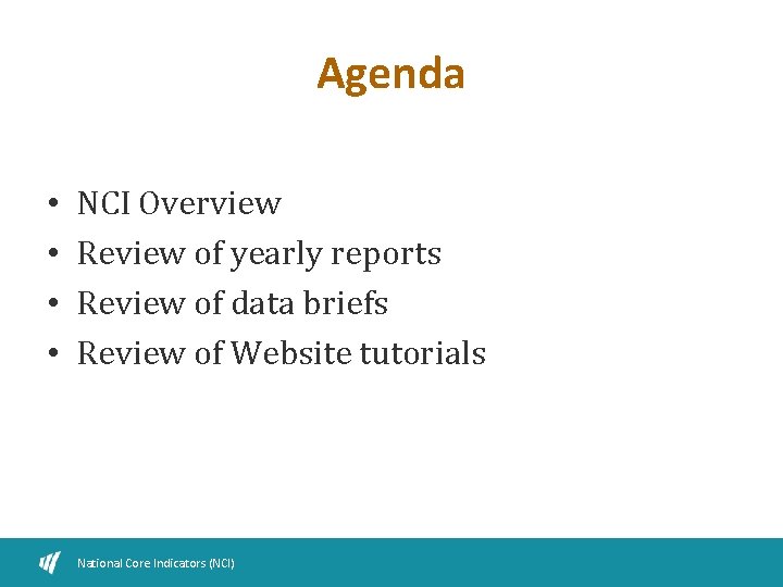 Understanding NCI Reports Sarah Taub NCI Webinar Series