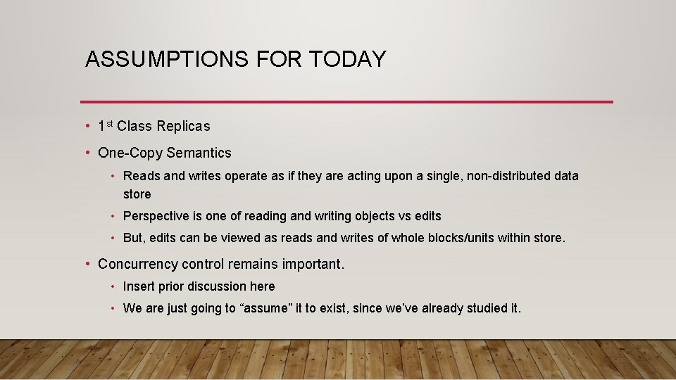 14 736 DISTRIBUTED SYSTEMS LECTURE 12 SPRING 2019