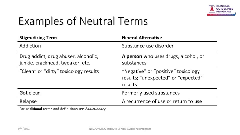 Harm Reduction Approach to Treatment of All Substance