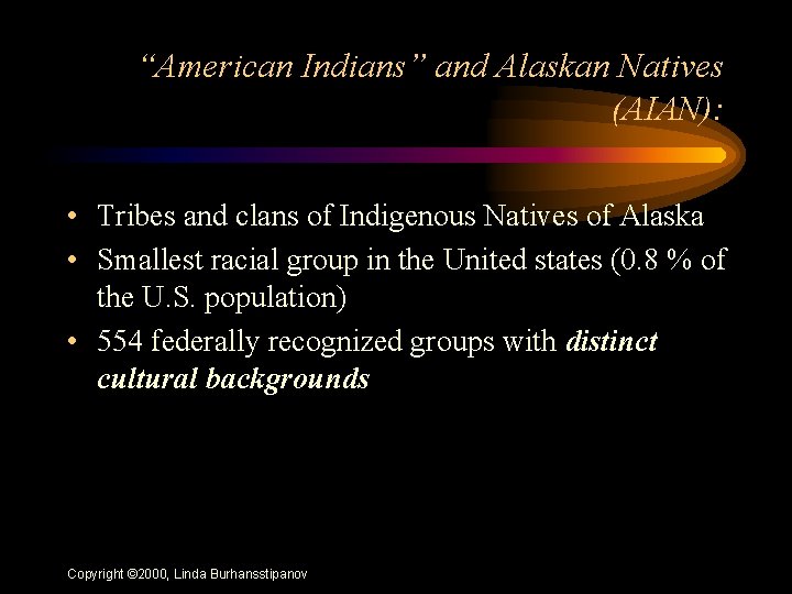 Native American Health Issues Lessons Learned from Communitybased