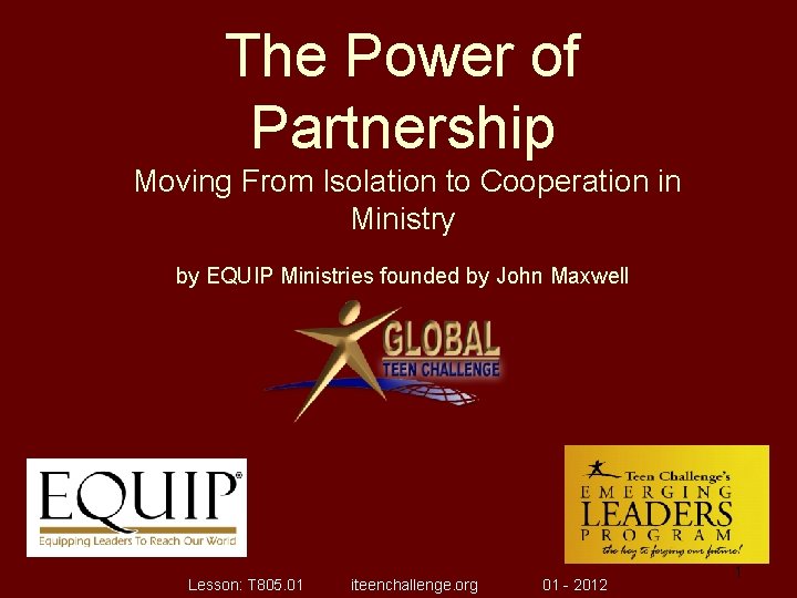 The Power of Partnership Moving From Isolation to