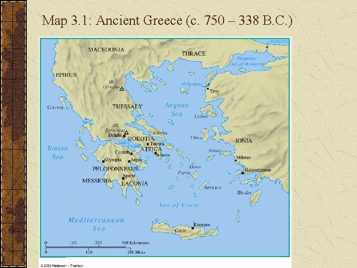 Chapter 3 The Civilization of the Greeks Timeline