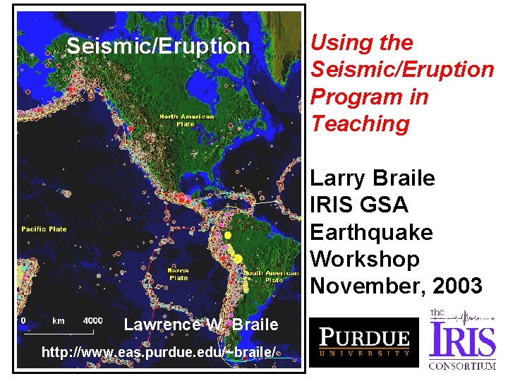SeismicEruption Using the SeismicEruption Program in Teaching Larry