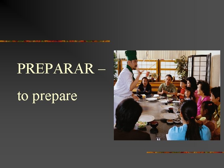 The verbs we know 1 SER 2 ESTAR