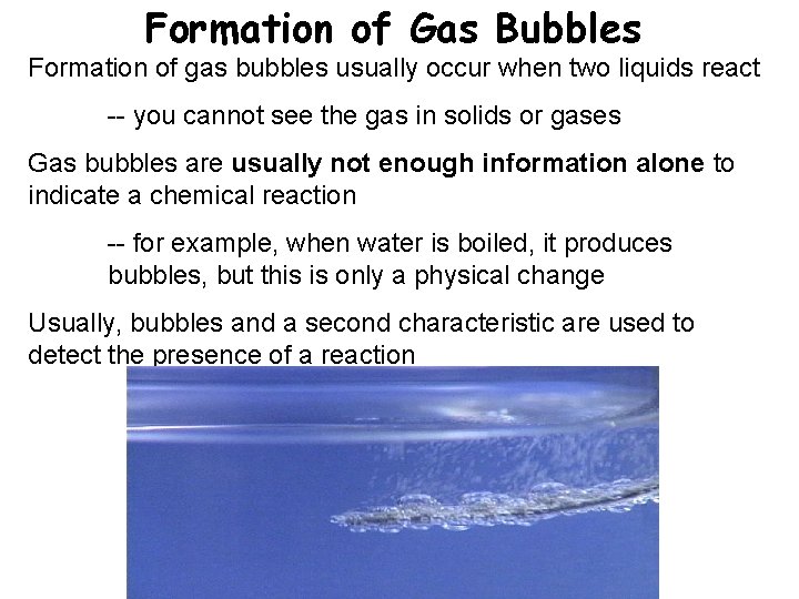 Chemical Reactions What Are Chemical Reactions occur when