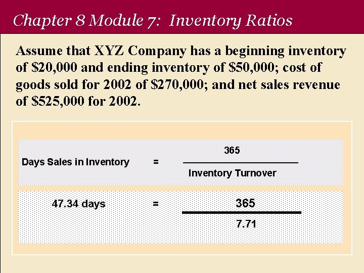 Chapter 8 Module 7 CHAPTER 1 MODULE 1