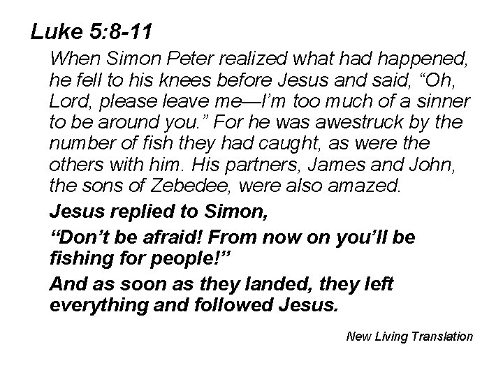 Welcome to YOUTH FOR CHRIST Finish the Sentence